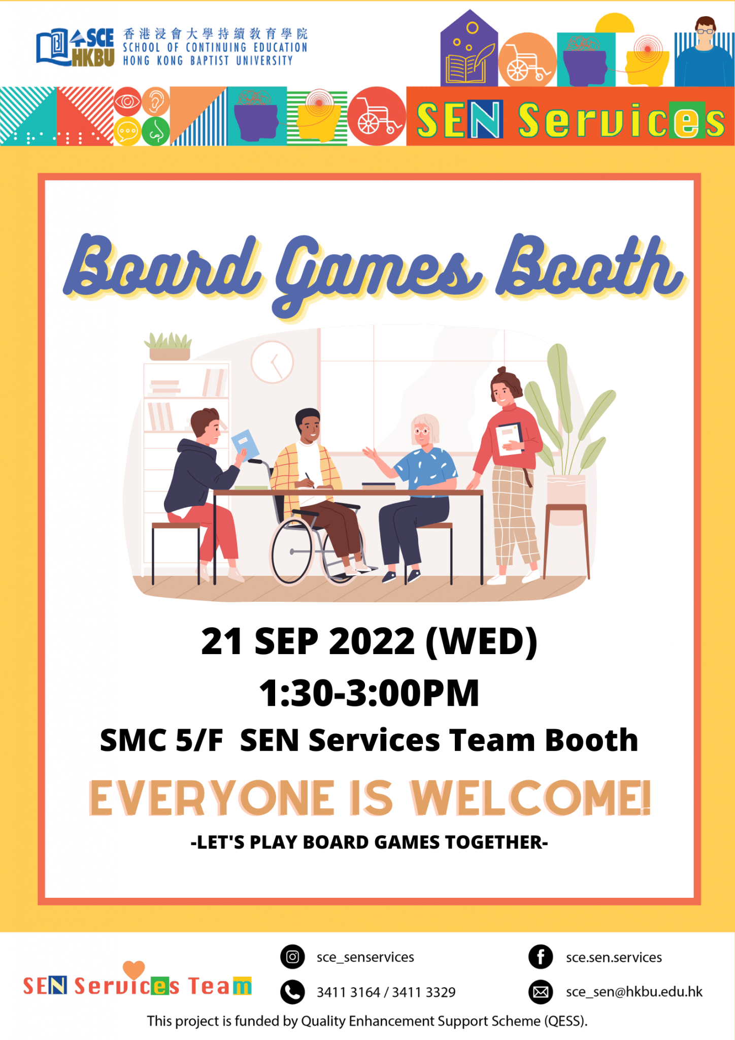 Board Games For Special Educational Needs Booth – HKBU SCE SEN Services